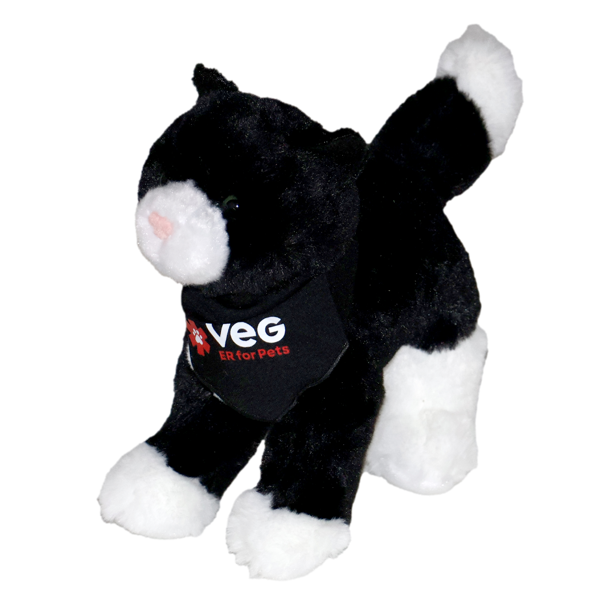 Black and White Plush Cat | Veterinary Emergency Group Store